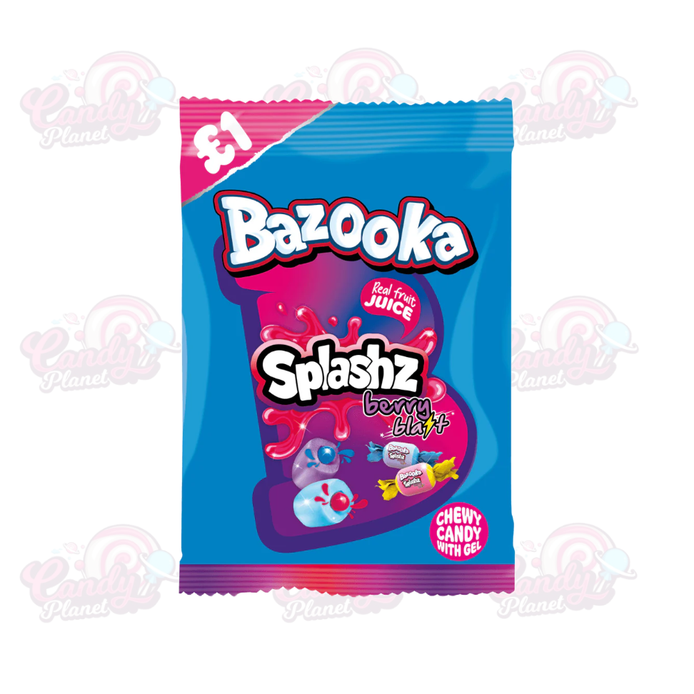 Bazooka Splashz Berry Blast (120g) – CANDY PLANET
