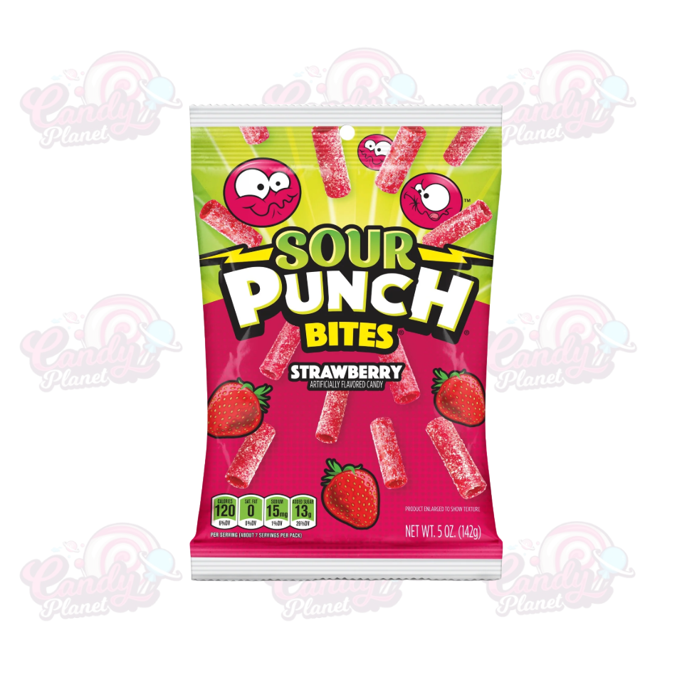 Sour Punch Bites Strawberry (142g) – CANDY PLANET